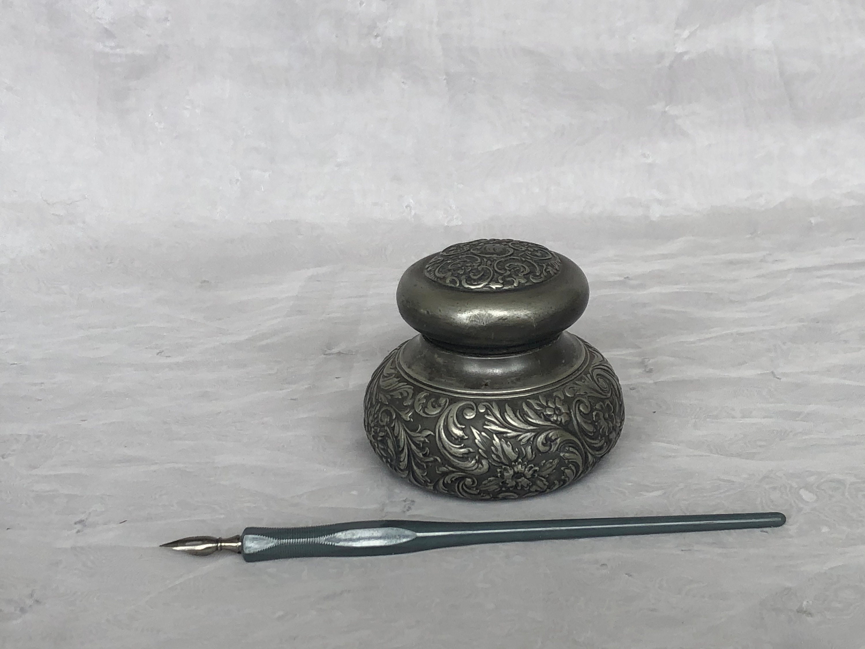 Art & Collectibles Collectible Glass Collectibles Art Deco Inkwell ...