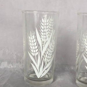 Vintage Wheat Drinking Glasses, Vintage Glassware Set of 2, 1940s ...