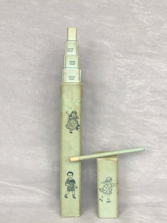 Vintage Child Height Growth Chart Pole with Baby Birt… - Gem