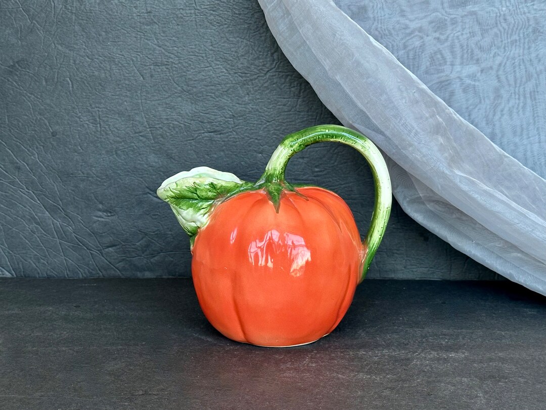 Decorative Ceramic Tomato Pitcher Country Kitchen Home Decor - Etsy
