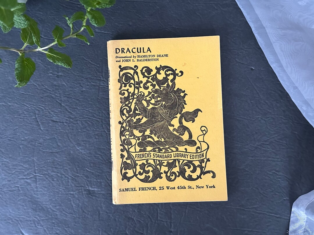 Dracula Vintage Samuel French Playscript Drama Library Home Decor - Etsy
