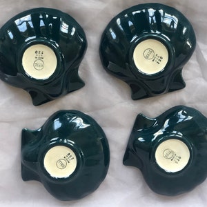 Vintage Hall Pottery Scallop Shell Dish Set, Beach House Nautical Home ...