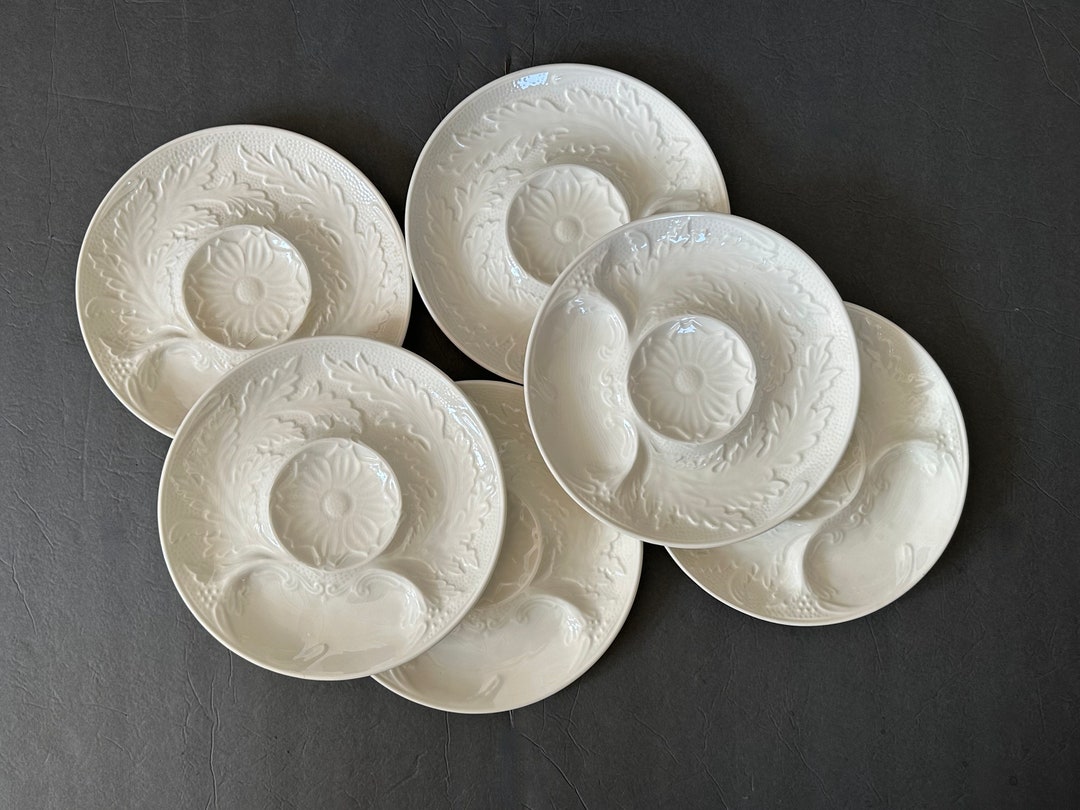 Vintage Portuguese Ceramic Pottery Artichoke Plate Set, Decorative ...