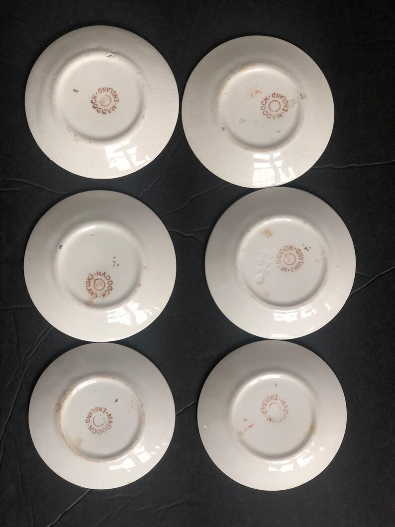 Vintage Butter Pat Plates Maddock China England English - Etsy