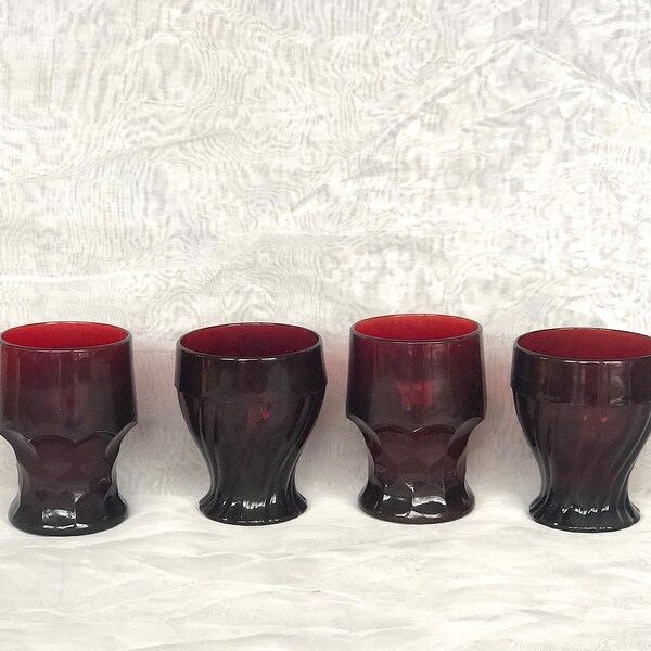 Ruby Red Glassware - Etsy
