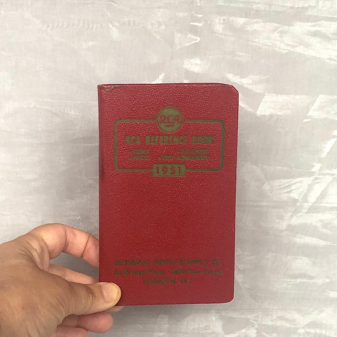 Vintage RCA Radio & TV Reference Book Datebook 1951 Calendar, Geek ...
