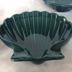 Vintage Hall Pottery Scallop Shell Dish Set, Beach House Nautical Home ...