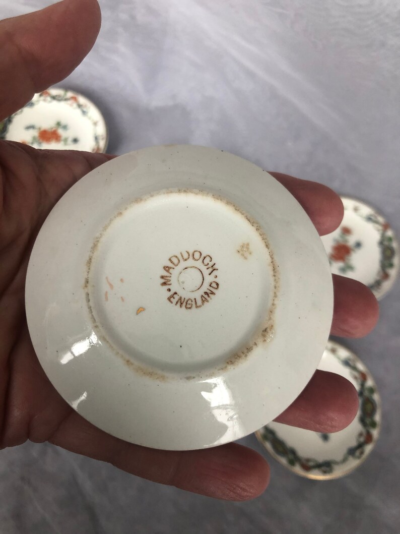 Vintage Butter Pat Plates Maddock China England English - Etsy