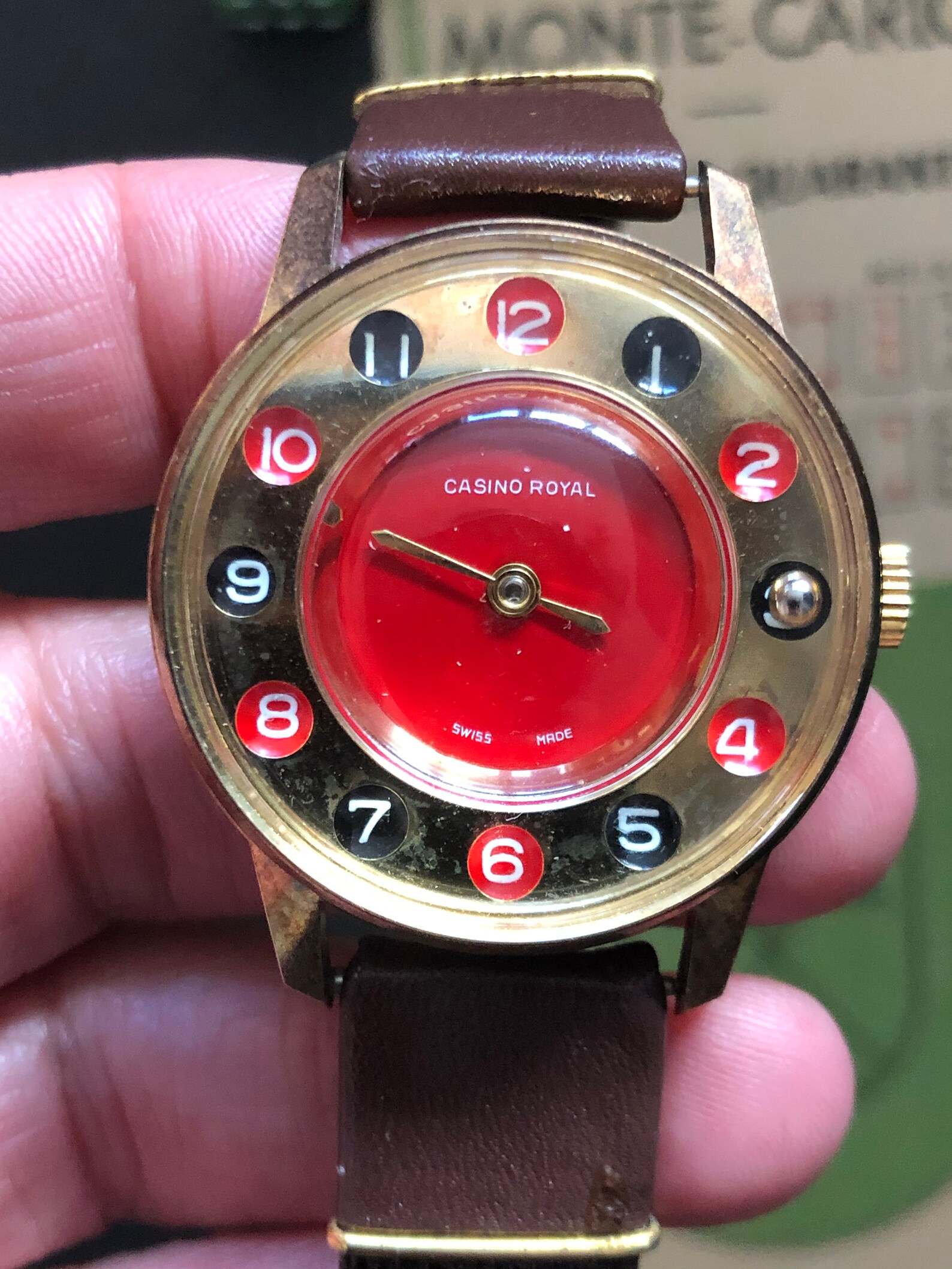 Casino Royal Vintage Watch Roulette Wheel Dial Novelty | Etsy