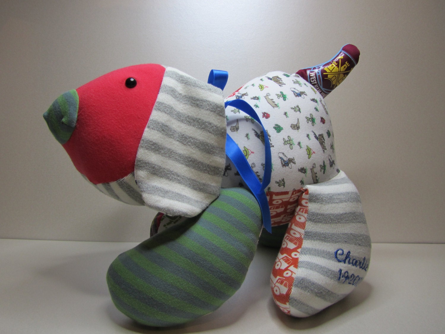 Handmade Custom Memory Dog - Wonderful Memory Softie Keepsake - Memory ...