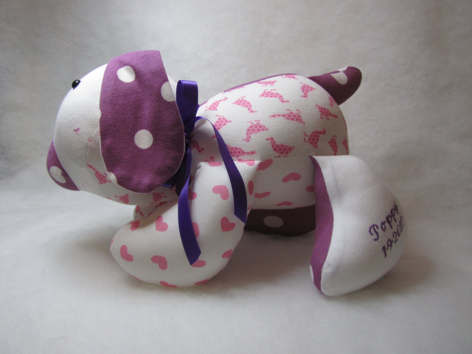 Handmade Custom Memory Dog - Wonderful Memory Softie Keepsake - Memory ...