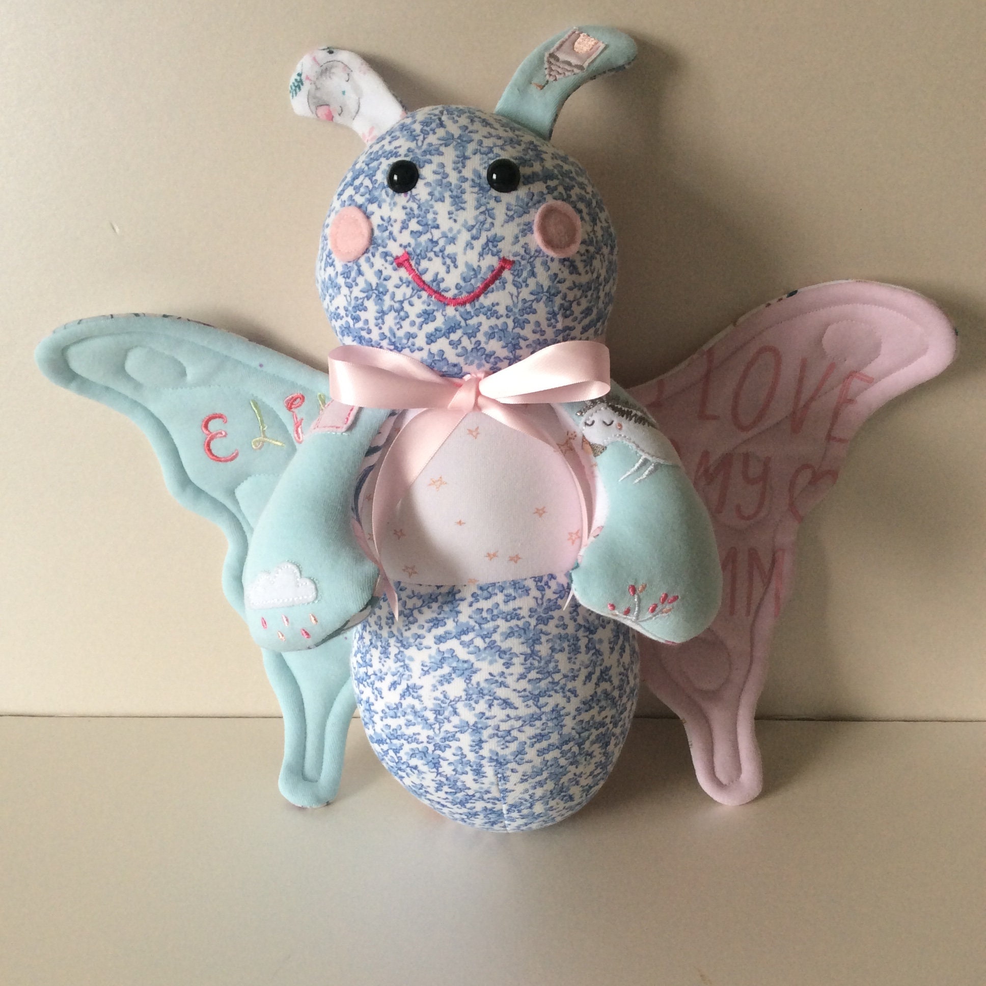 Handmade Custom Memory Butterfly - Wonderful Memory Softie Keepsake ...