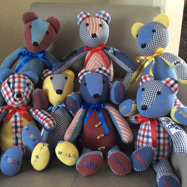 Handmade Custom Memory Bear Wonderful Memory Softie Keepsake - Etsy
