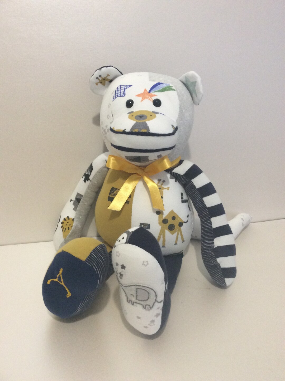 Handmade Custom Memory Monkey - Beautiful Memory Softie Keepsake ...