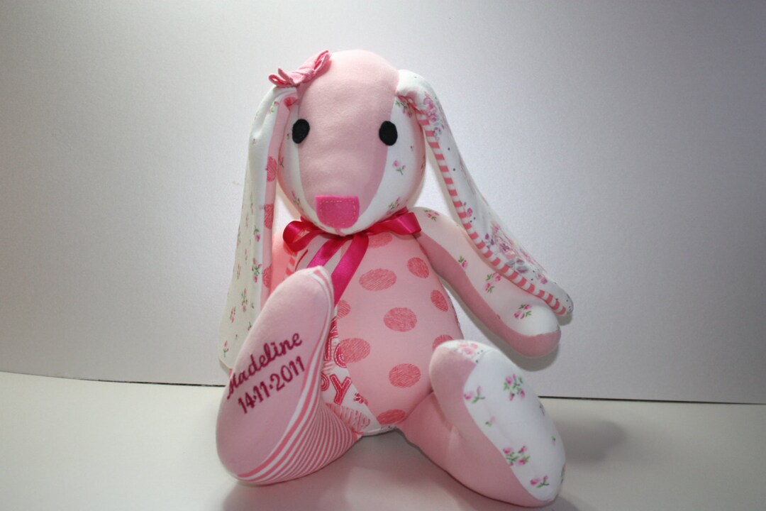 Handmade Custom Memory Bunny - Wonderful Memory Softie Keepsake - Etsy