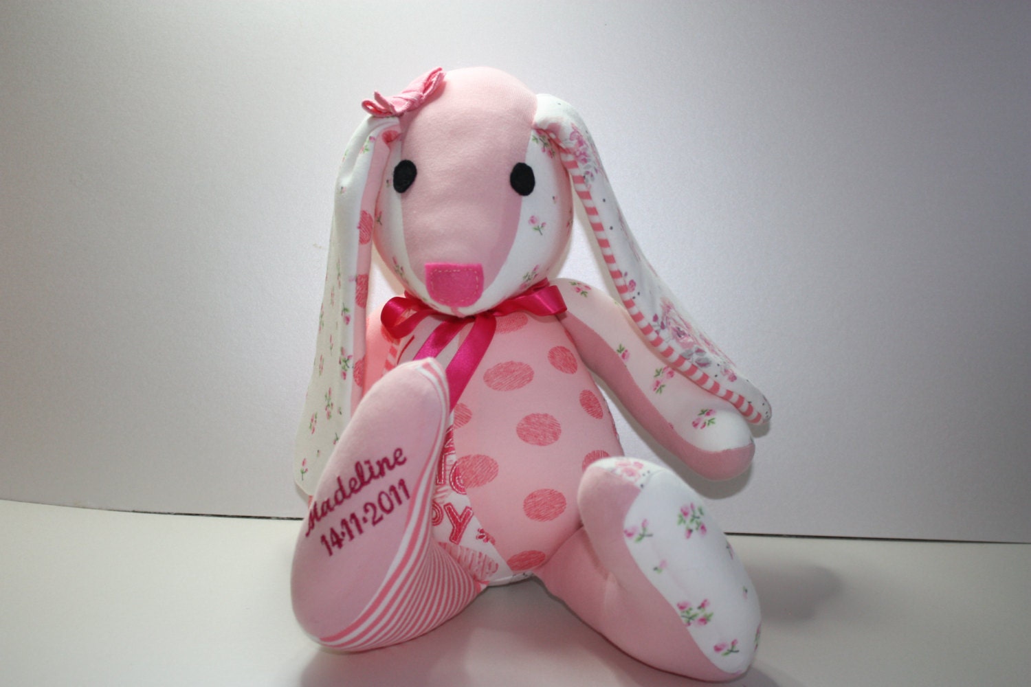 Handmade Custom Memory Bunny Wonderful Memory Softie | Etsy