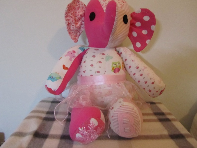 Handmade Custom Memory Elephant Beautiful Memory Softie - Etsy
