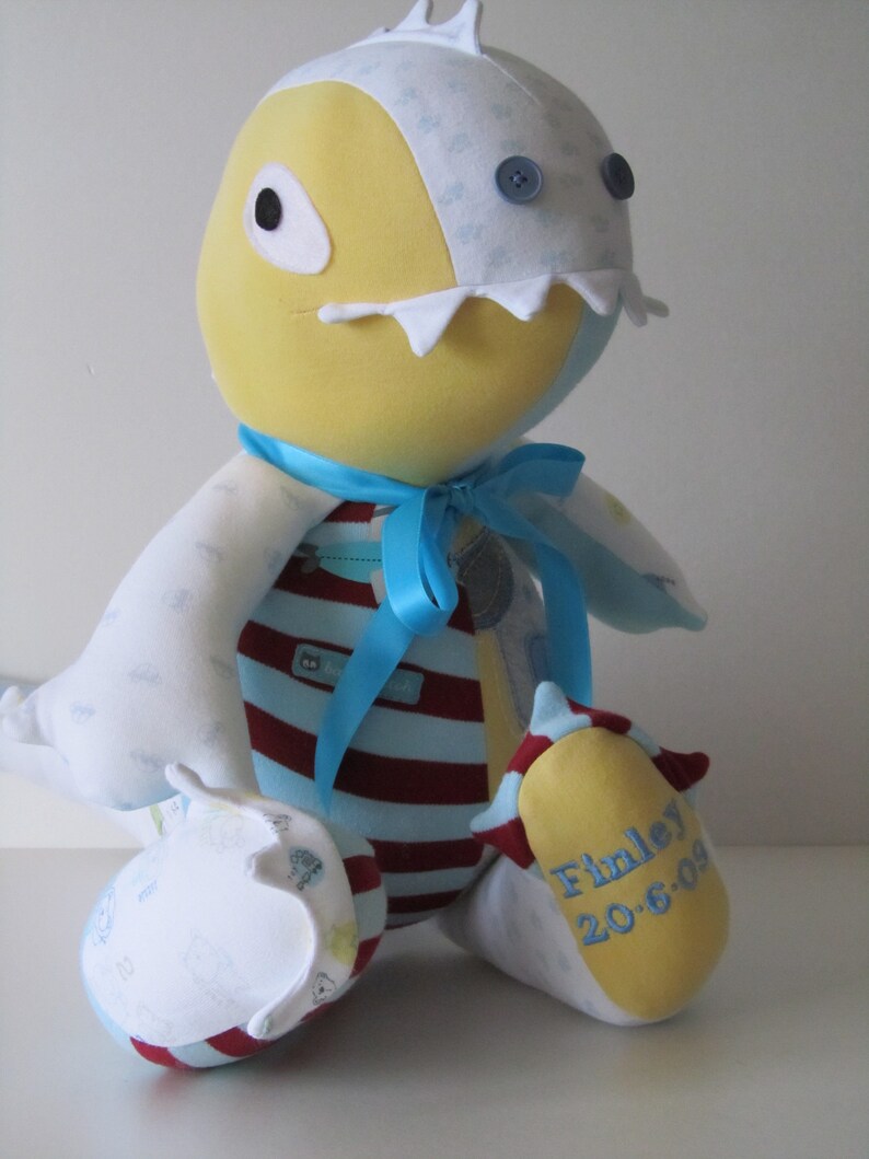 Handmade Custom Memory Dinosaur Wonderful Memory Softie - Etsy