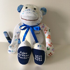 Handmade Custom Memory Monkey - Beautiful Memory Softie Keepsake ...
