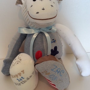 Handmade Custom Memory Monkey - Beautiful Memory Softie Keepsake ...