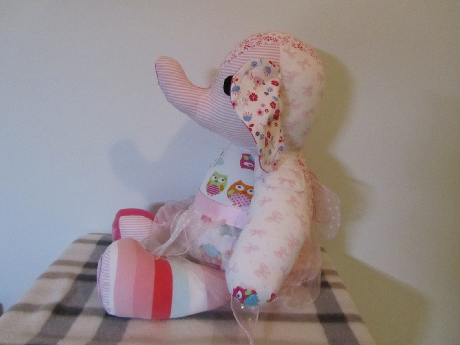 Handmade Custom Memory Elephant Beautiful Memory Softie - Etsy