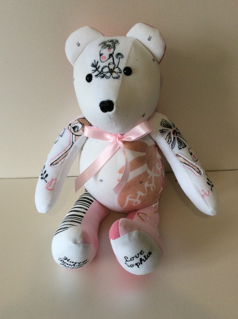 Handmade Custom Memory Bear Wonderful Memory Softie Keepsake - Etsy