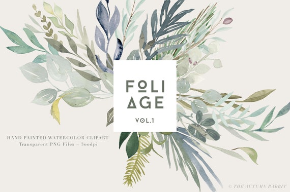 Paper, Party & Kids Craft Supplies & Tools Black Leaves Watercolor ...