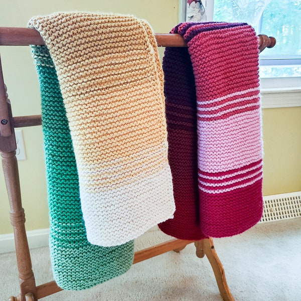 Color Block Blanket - Etsy