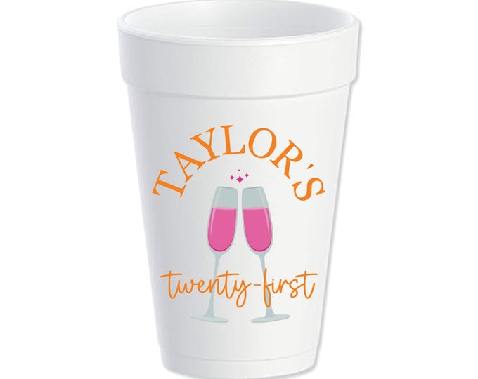 Nashville 21st Birthday Party Cups | 21st Birthday Cups | 21st Birthday ...