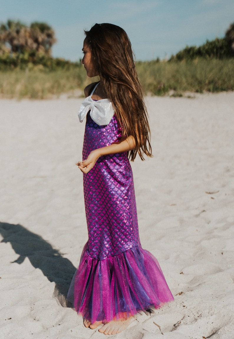Mermaid Costume Mermaid Dress girls' Sizesfast - Etsy