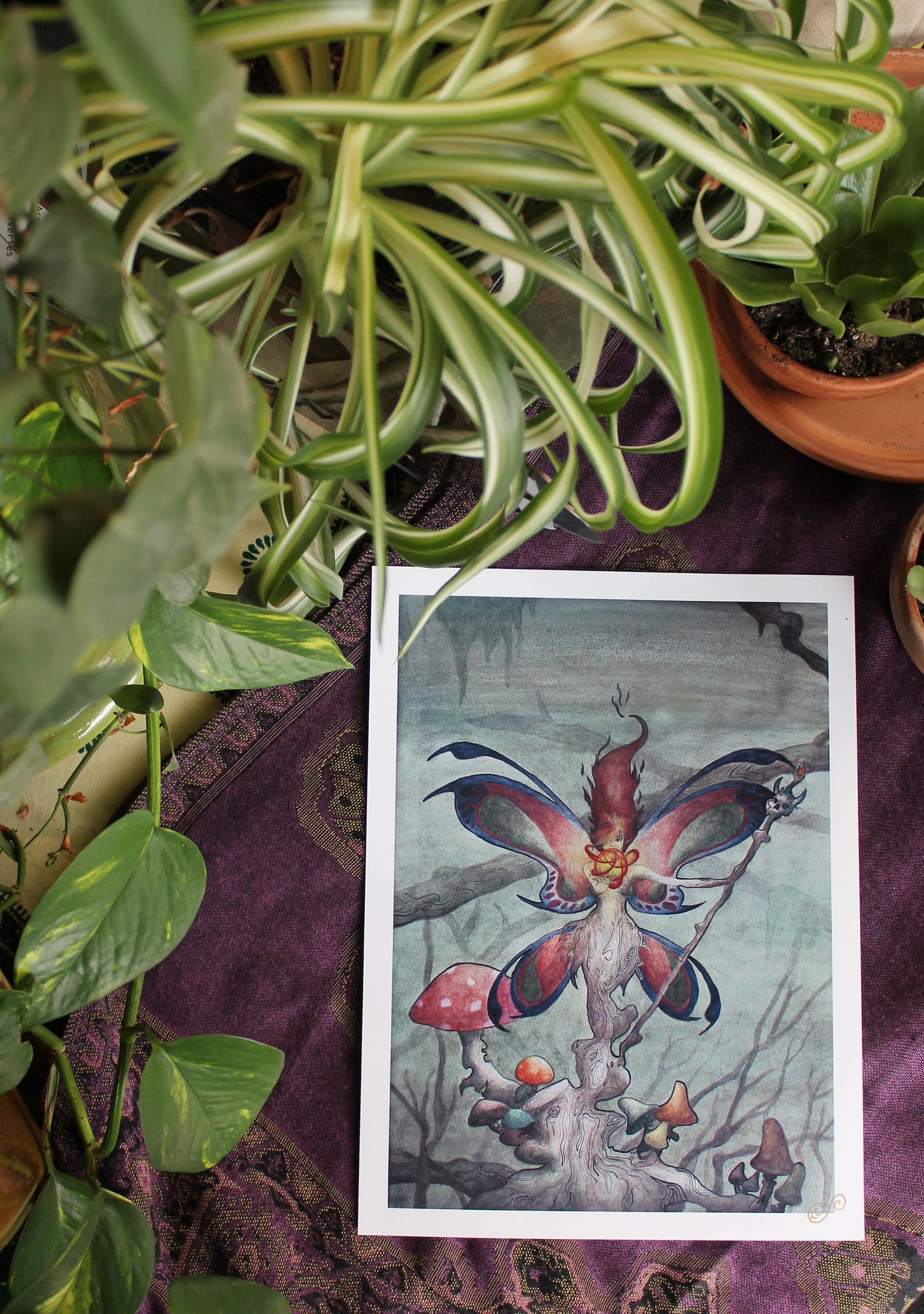 Swamp Sprite - Print - Painting - Etsy