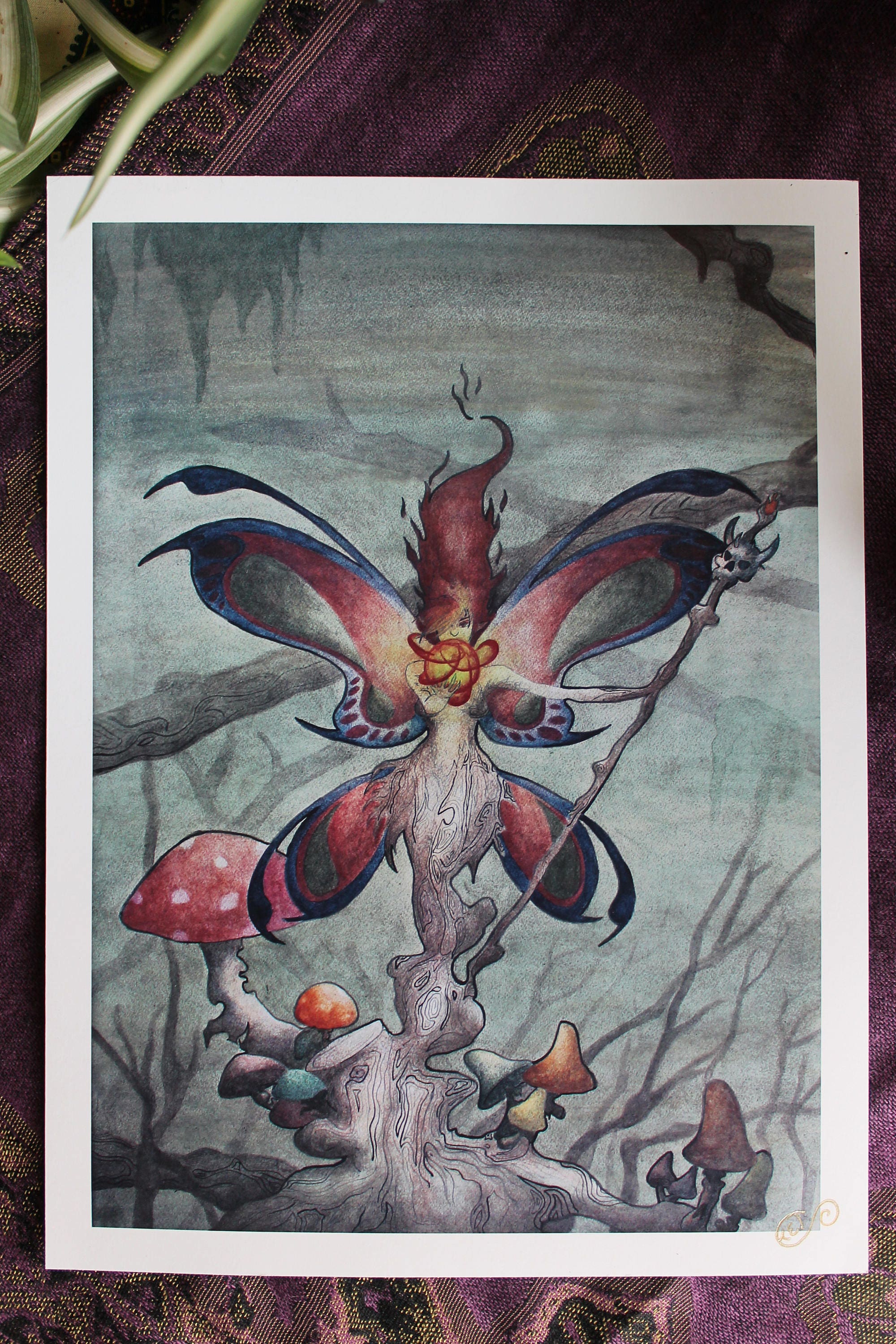 Swamp Sprite - Print - Painting - Etsy