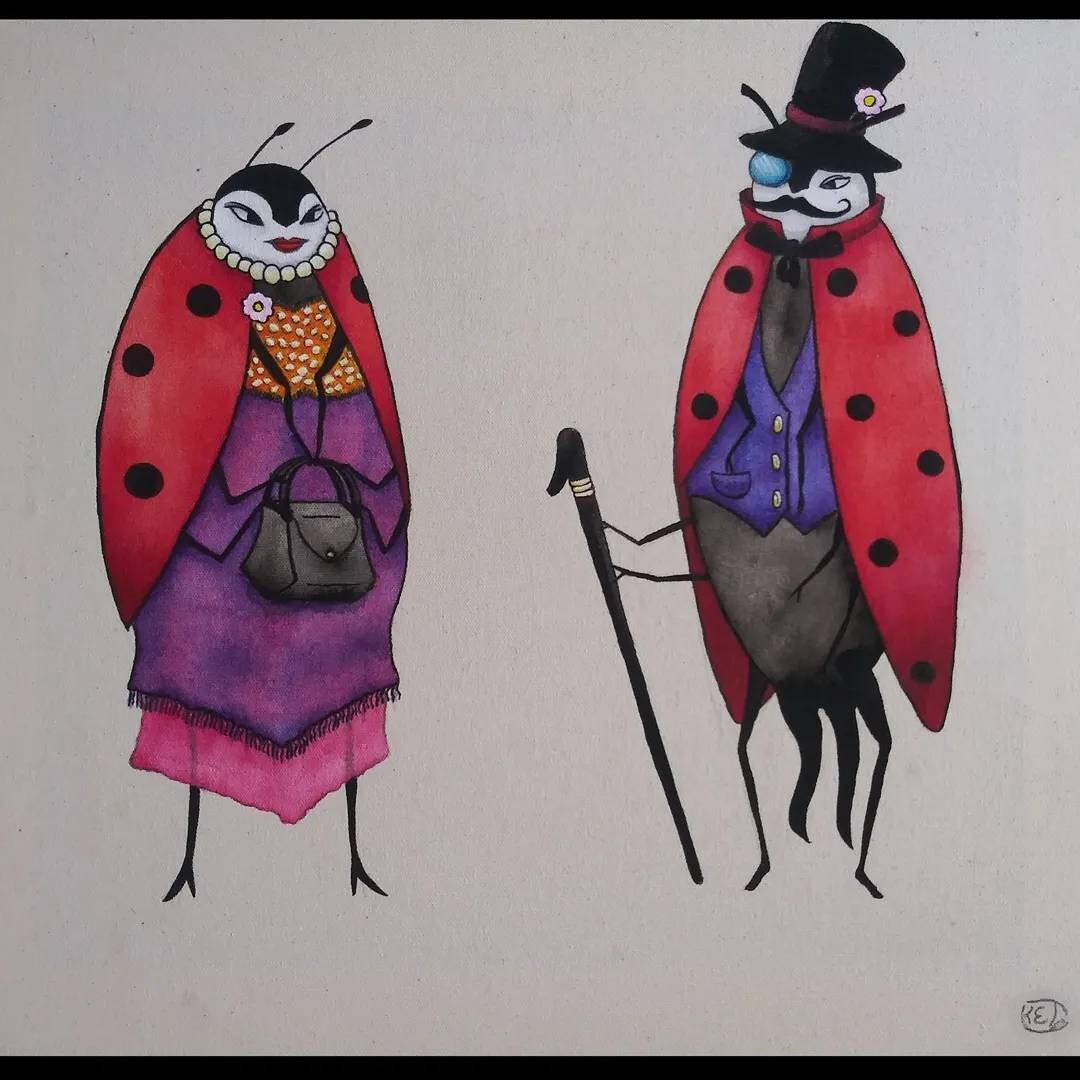 Lady Bug and Gentleman Bug - Etsy