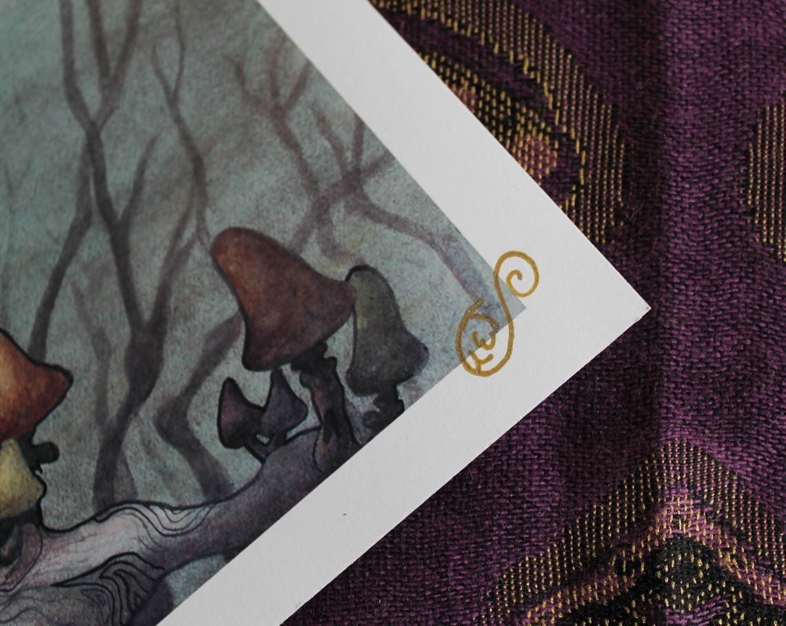 Swamp Sprite - Print - Painting - Etsy