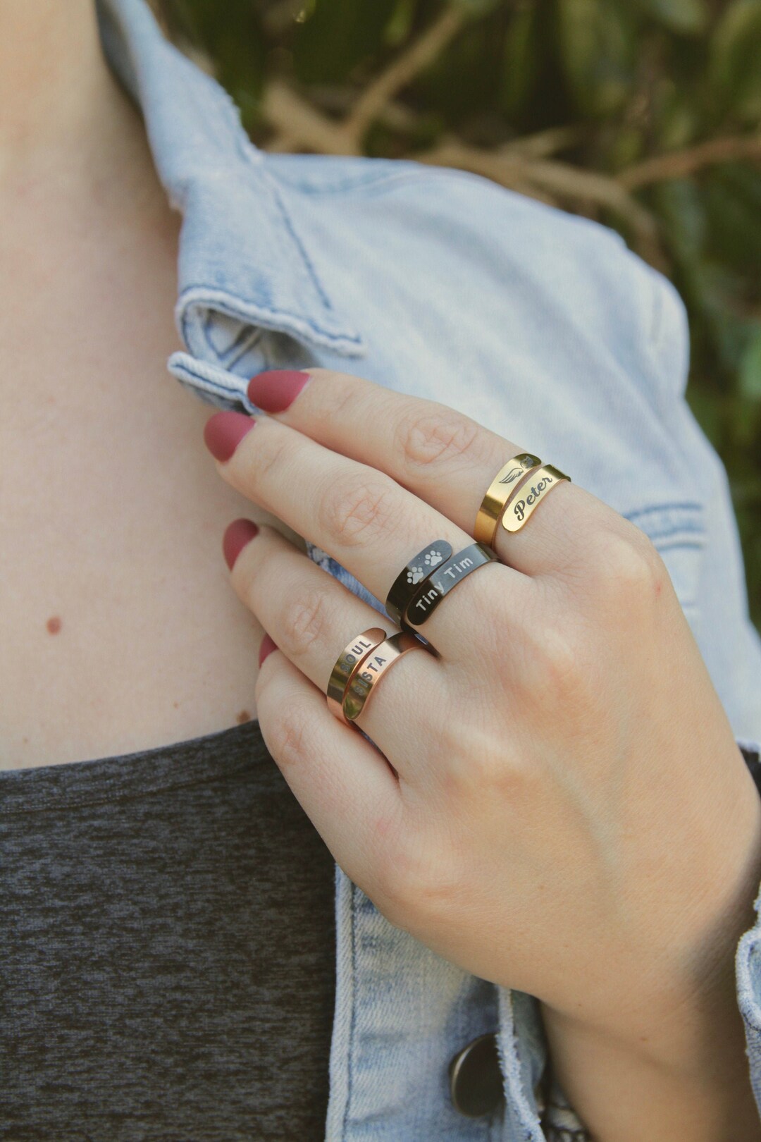 Long Distance Ring Long Distance Love State Ring - Etsy