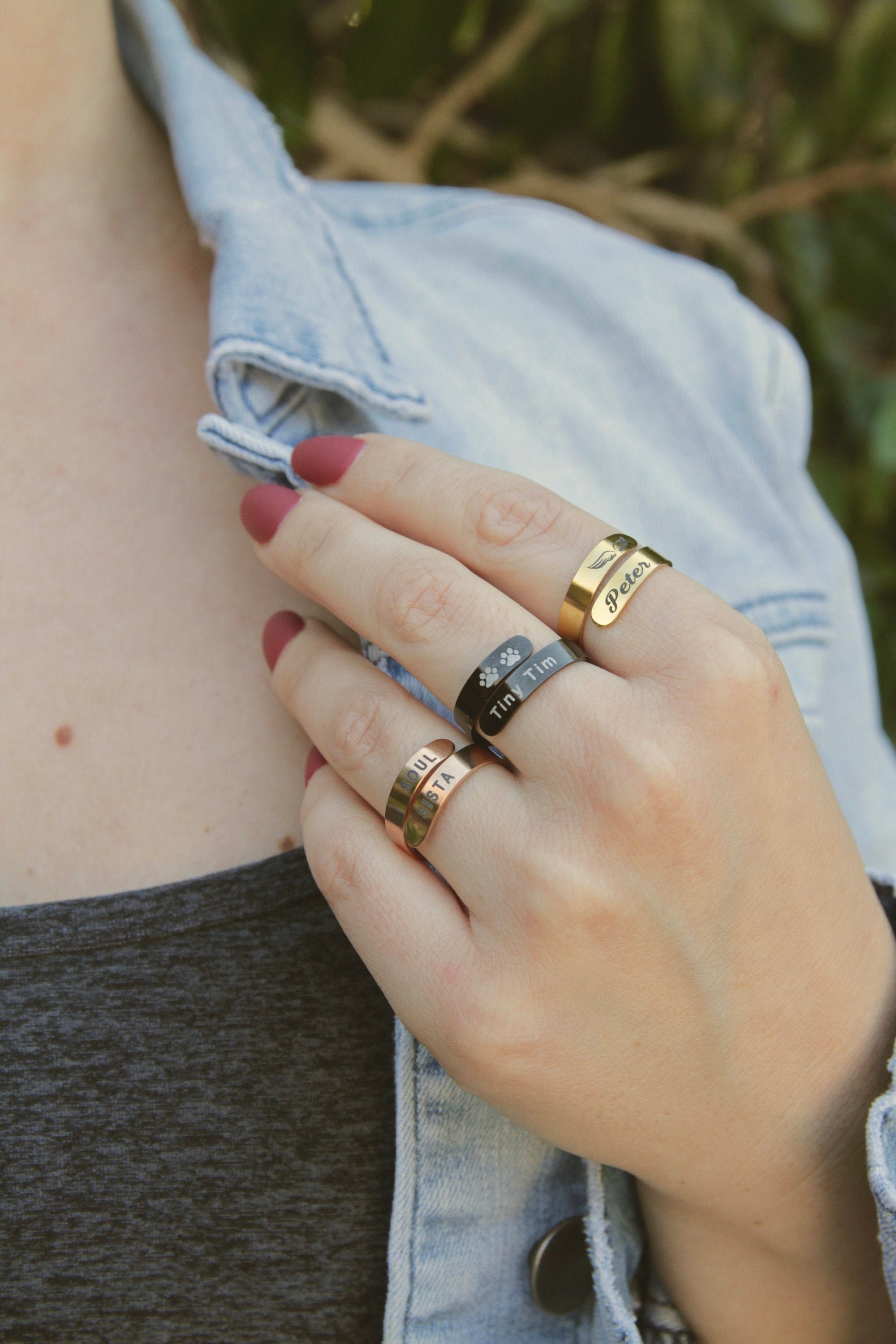 Long Distance Ring Long distance love State Ring | Etsy