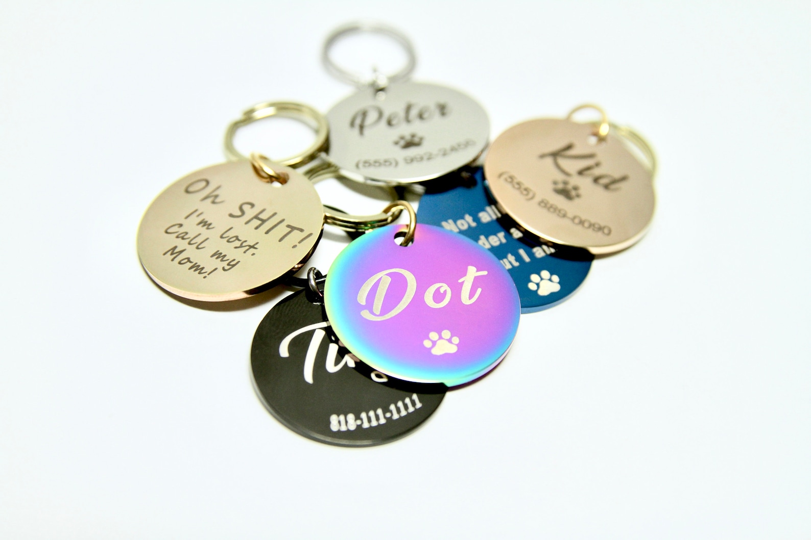 Engraved Dog Tag Pet Address Tag Dog Tag for Dogs Large | Etsy