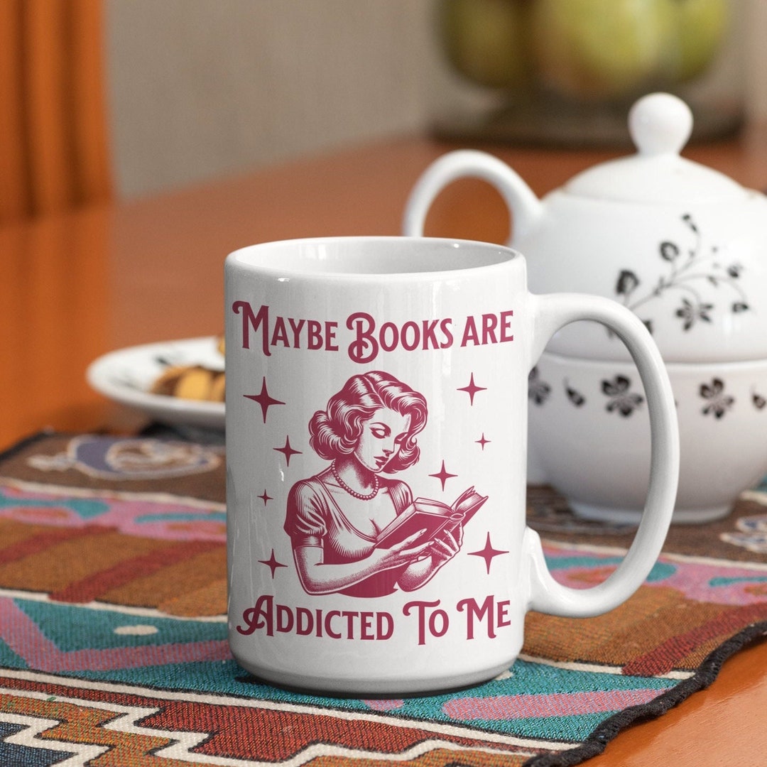 Book Mug, Book Club Mug, Book Lover Gift, Gift for Her, Bookish Mug ...
