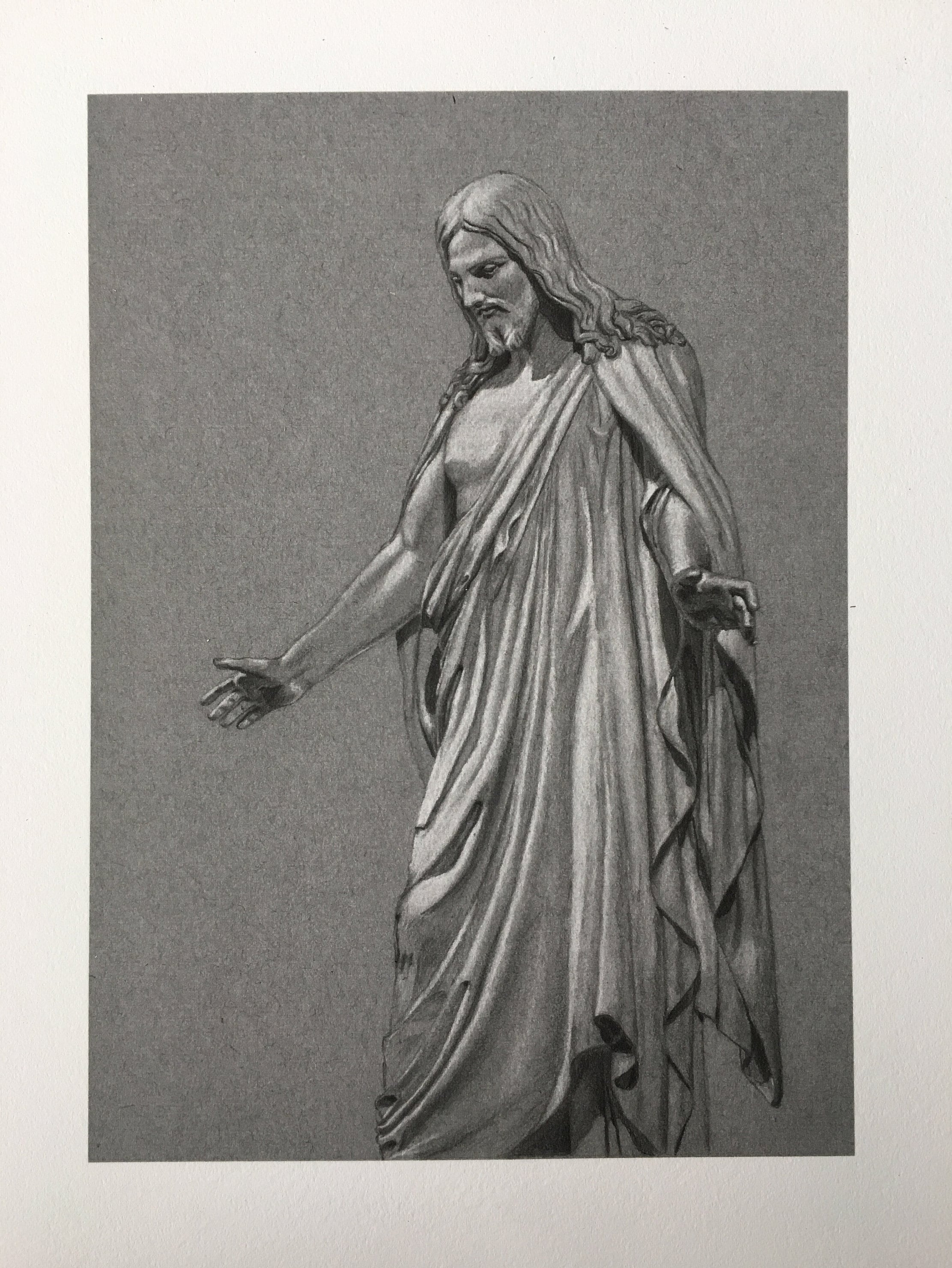 Christ Drawing Art Print - LDS Art - Christus - Etsy