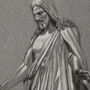 Christ Drawing Art Print - LDS Art - Christus - Etsy