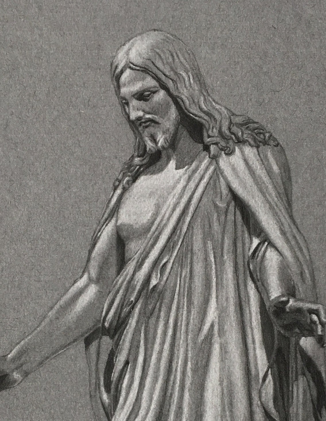 Christ Drawing Art Print LDS Art Christus - Etsy