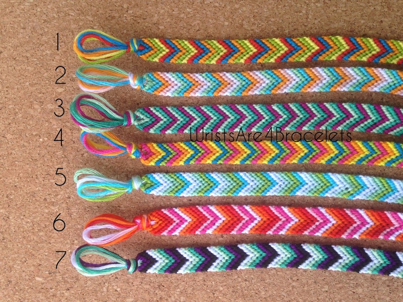 Colorful Chevron Friendship Bracelets Best Seller Choose Etsy colorful-chevron-friendship-bracelets-best-seller-choose-etsy