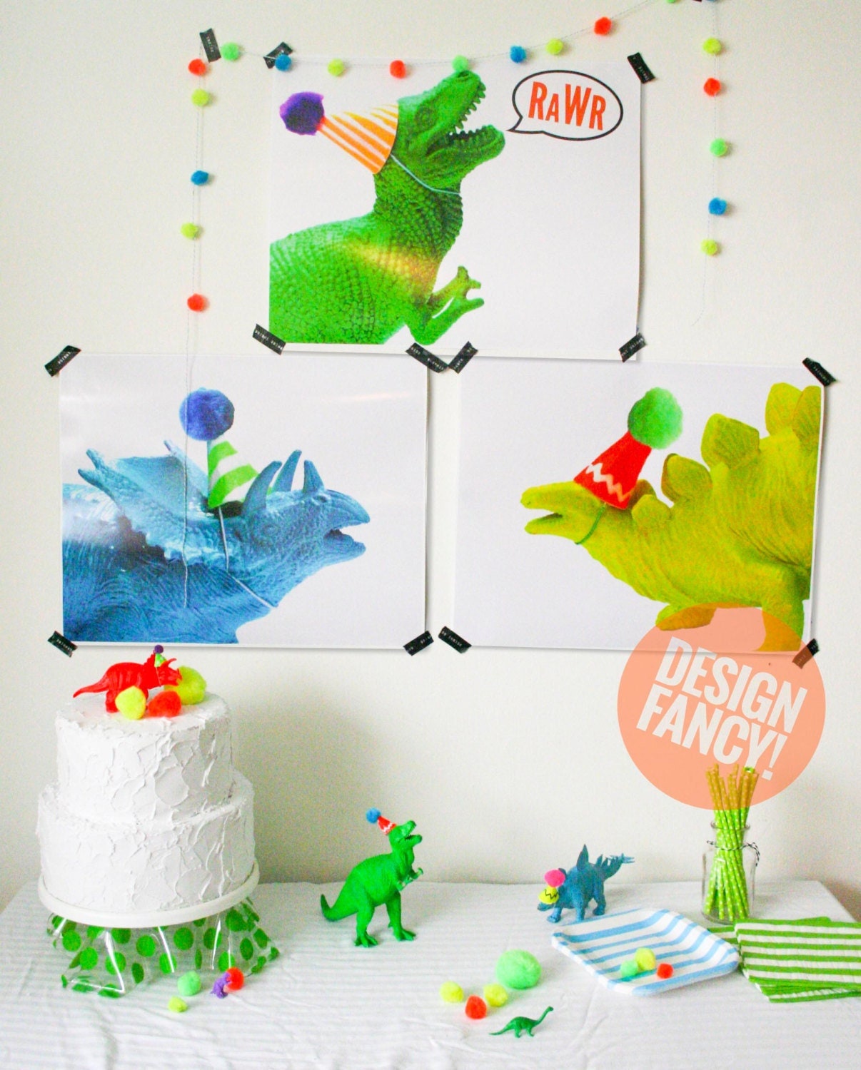 Dinosaur Posters- 3 Different 16x20in Images - Etsy