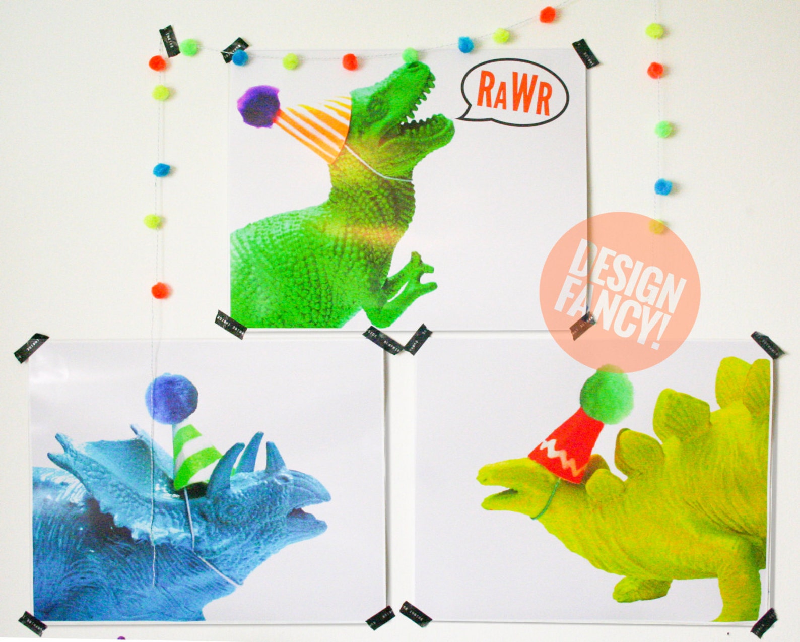 Dinosaur Posters 3 Different 16x20in Images - Etsy