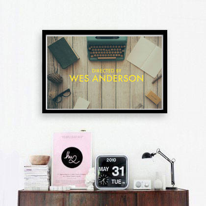 Opening Credits 'wes Anderson' Wall Art | Etsy
