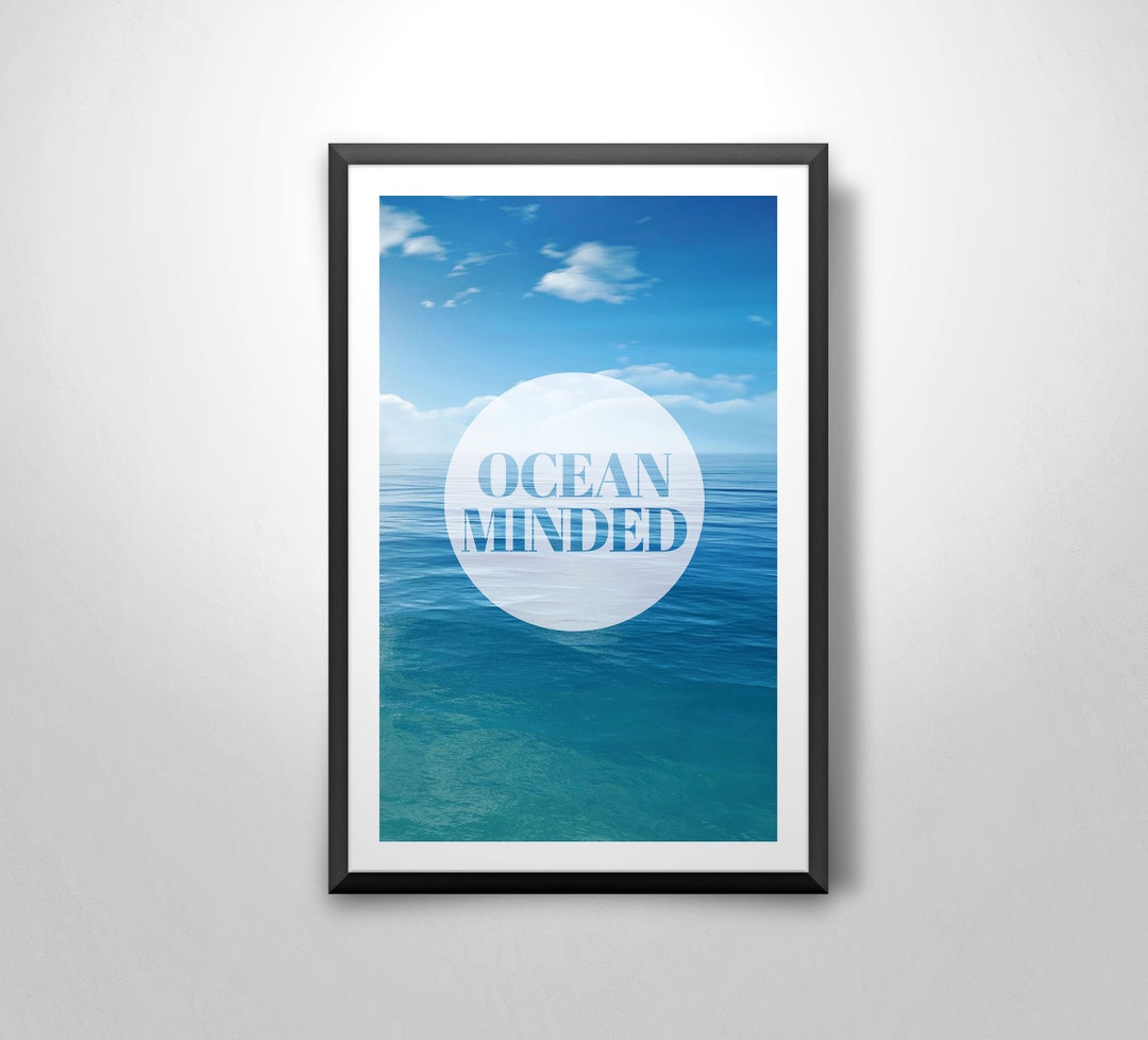 Travel Quotes ('ocean Minded') Art Print - Etsy