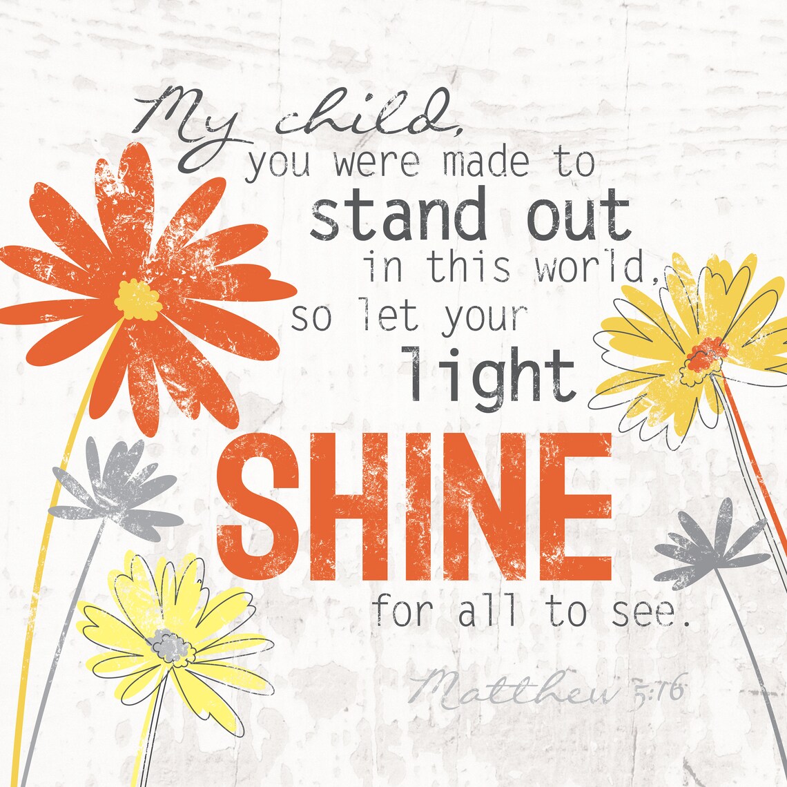 Let Your Light Shine, Matthew 5:16 Bible Faith Art Wall Canvas Sign ...