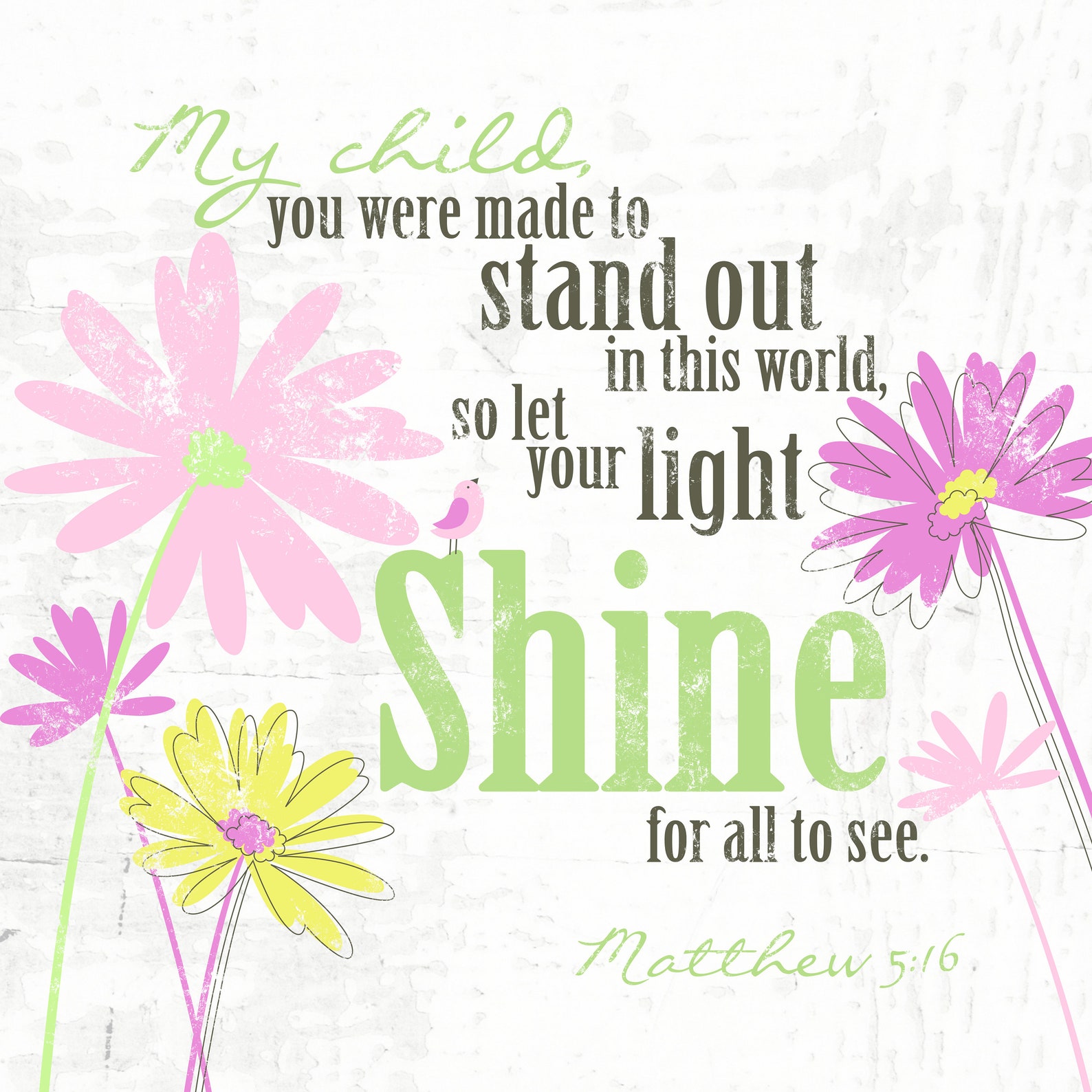 Let Your Light Shine, Matthew 5:16 Bible Faith Art Wall Canvas Sign ...