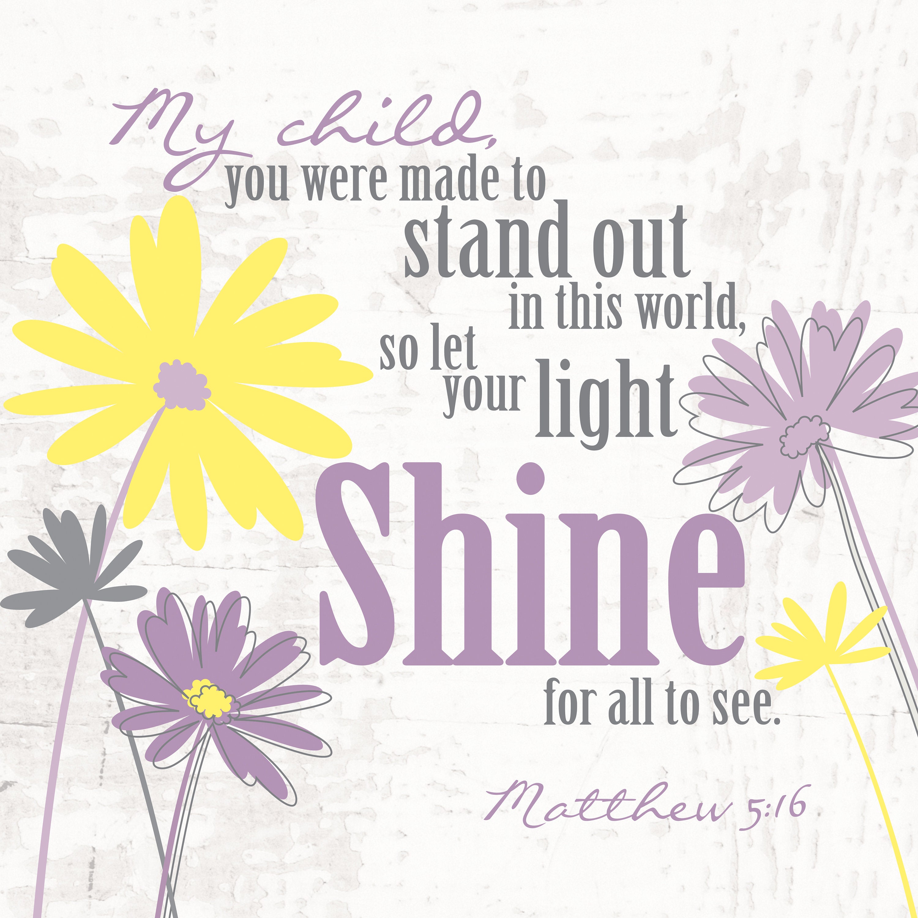 Let Your Light Shine, Matthew 5:16 Bible Faith Art Wall Canvas Sign ...