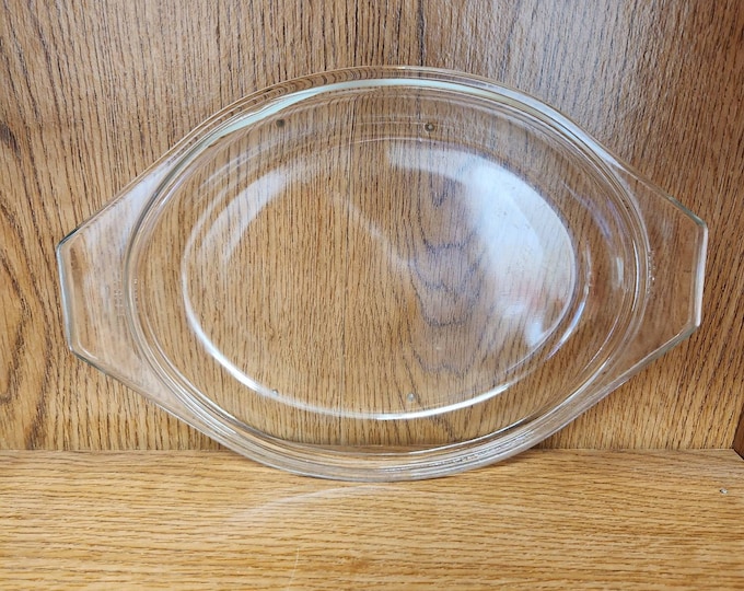 Pyrex Replacement Clear Lid 943-C Fits 1-1/2 Qt. Oval Baking Casserole ...